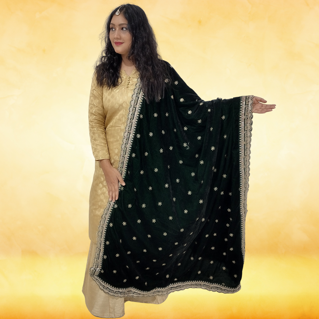 Heavy Work Designer Dupatta – Inhika.com